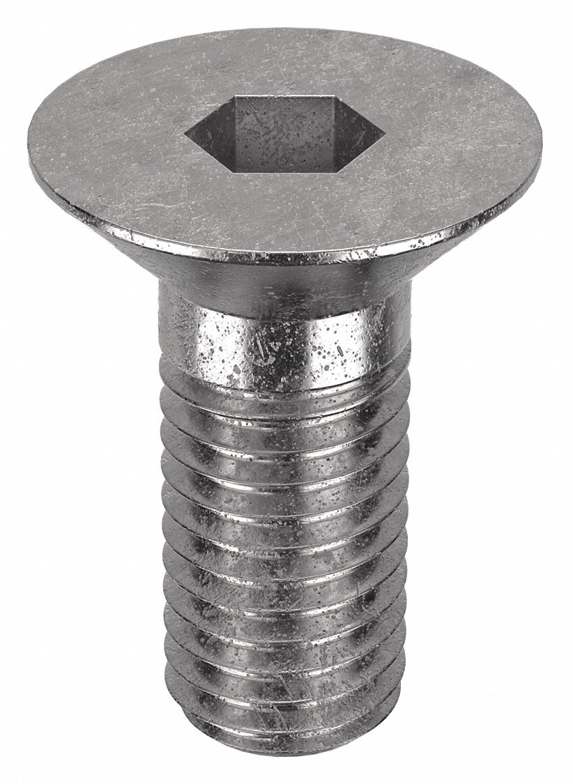 M12x1.75 Thread Size, 25 mm Lg, Socket Flat Head Screw - 26LF79|M51060 ...