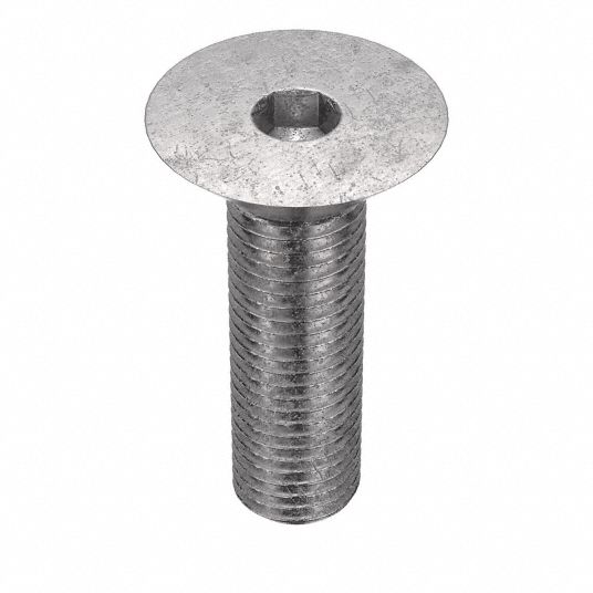 M16-2 Thread Size, 50 mm Lg, Socket Flat Head Screw - 26LF83|M51060.160 ...