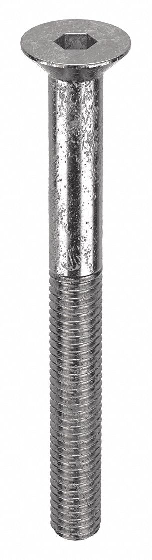 M6x1.00 Thread Size, 60 mm Lg, Socket Flat Head Screw - 26LG04|M55060 ...