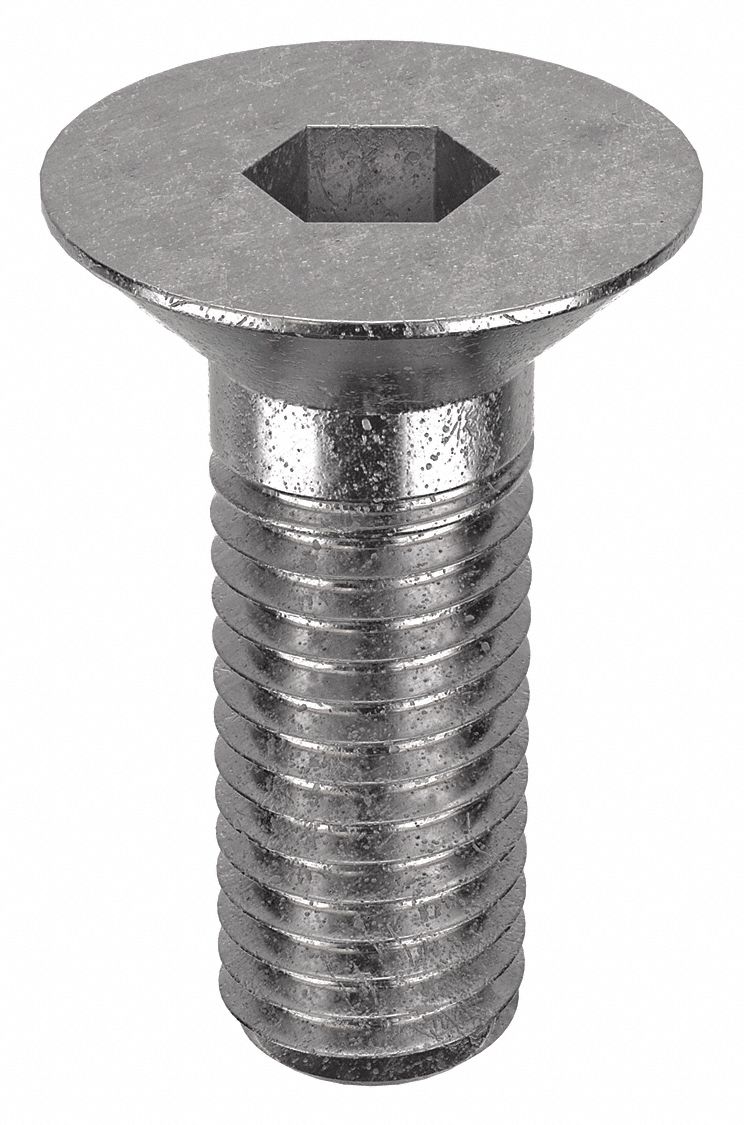 M12-1.75 Thread Size, 30 mm Lg, Socket Flat Head Screw - 26LG14|M55060 ...