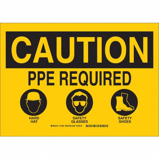 Polyester, Not Retroreflective, Caution Sign - 26VF92|131961 - Grainger