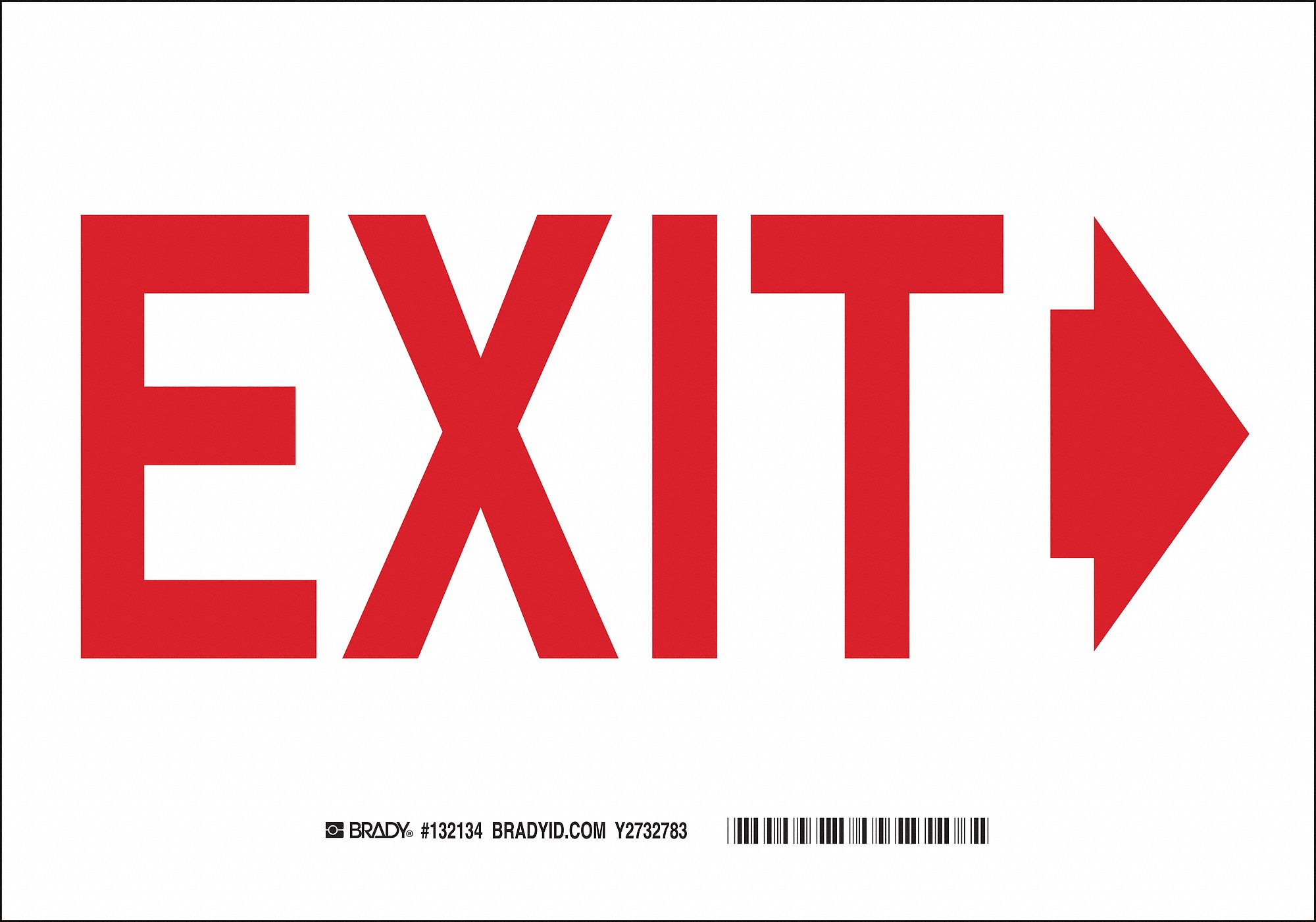 Exit Sign,Exit,7"x10" - Grainger