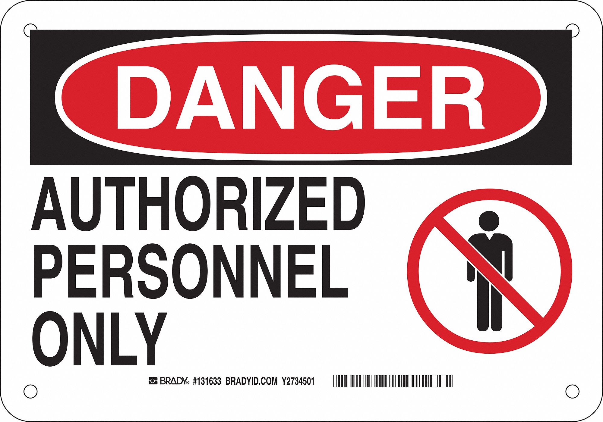 Plastic, Danger Sign, Danger, 10 in Width, 7 in Height, English - Grainger