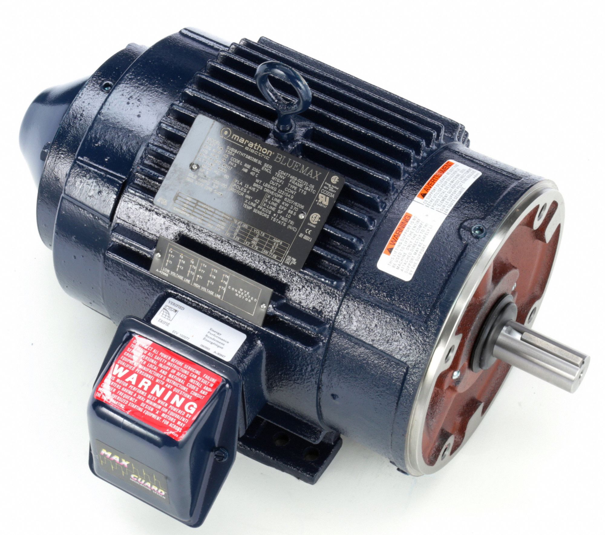 MARATHON MOTORS Vector Motor: Totally Enclosed Nonventilated, Rigid ...