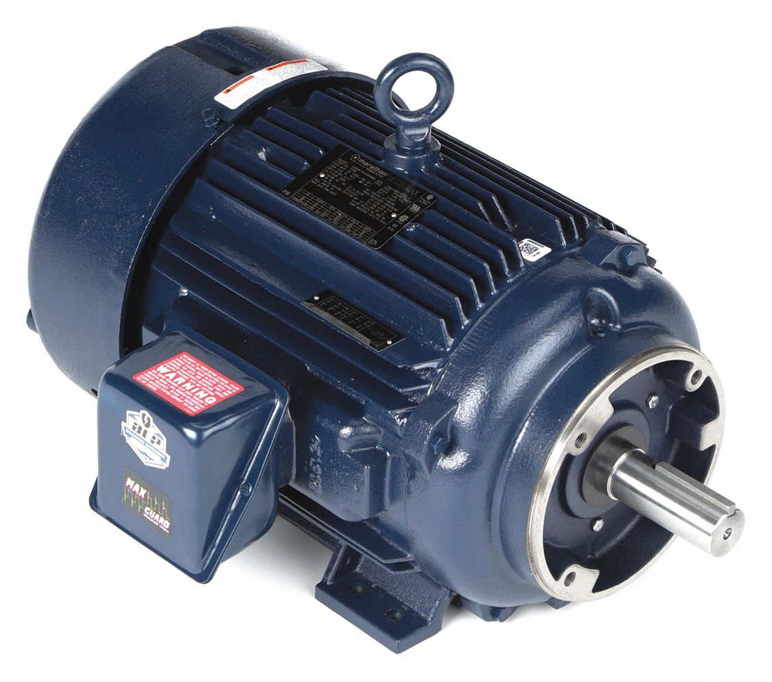 MARATHON MOTORS, Totally Enclosed Fan-Cooled, Rigid Base Mount, Vector ...