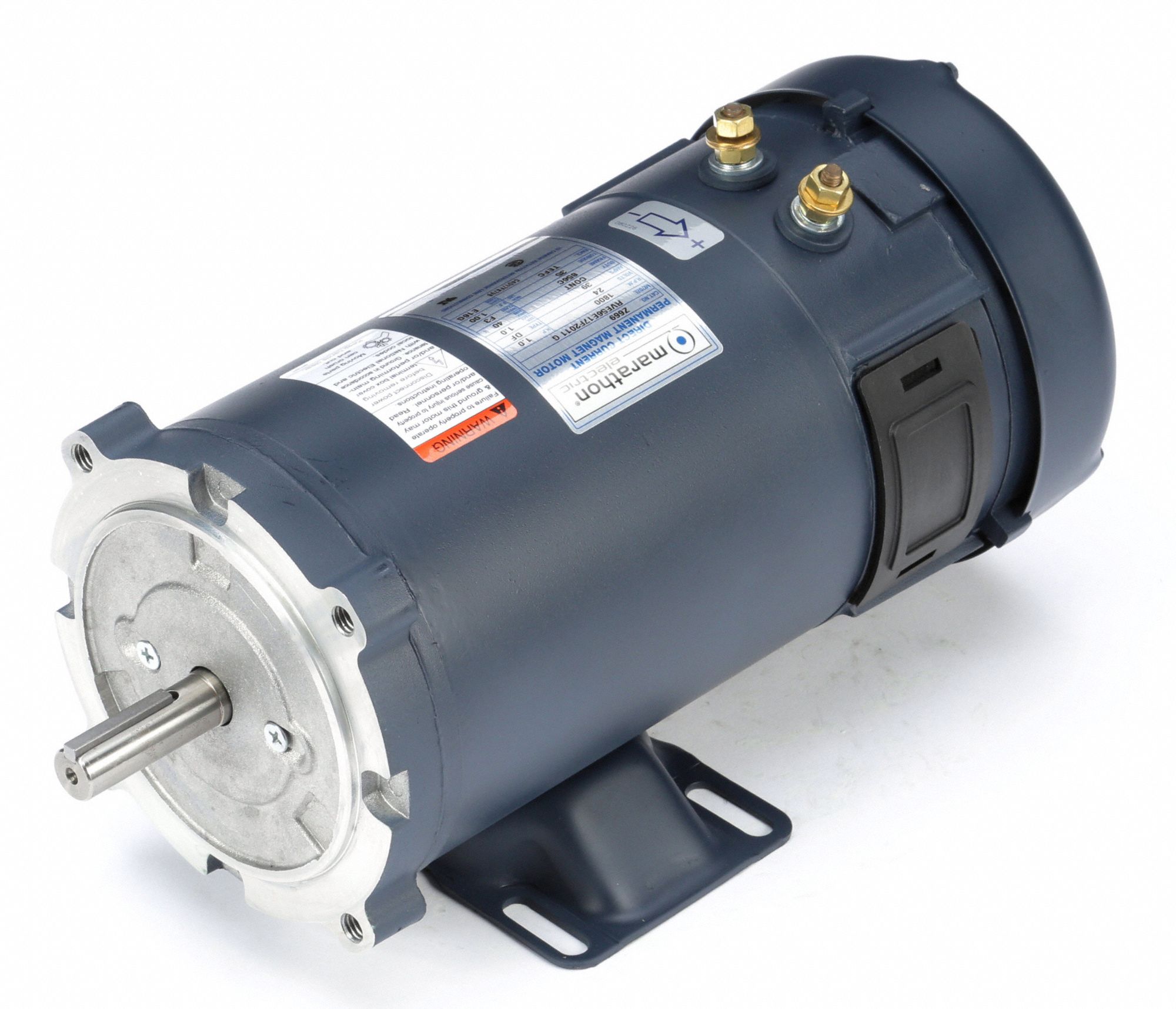 MARATHON MOTORS DC Permanent Magnet Motor, 1 HP, 56C Frame, Nameplate ...