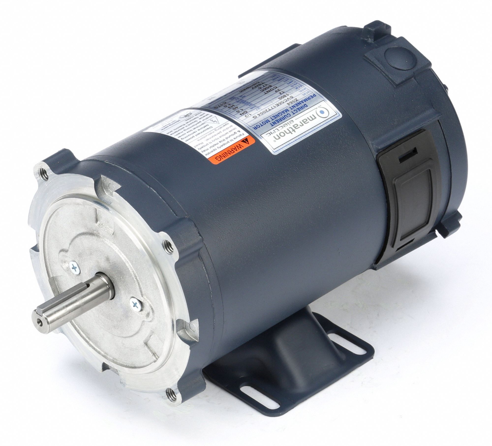 MARATHON MOTORS DC Permanent Magnet Motor, 1/2 HP, 56C Frame, Nameplate ...
