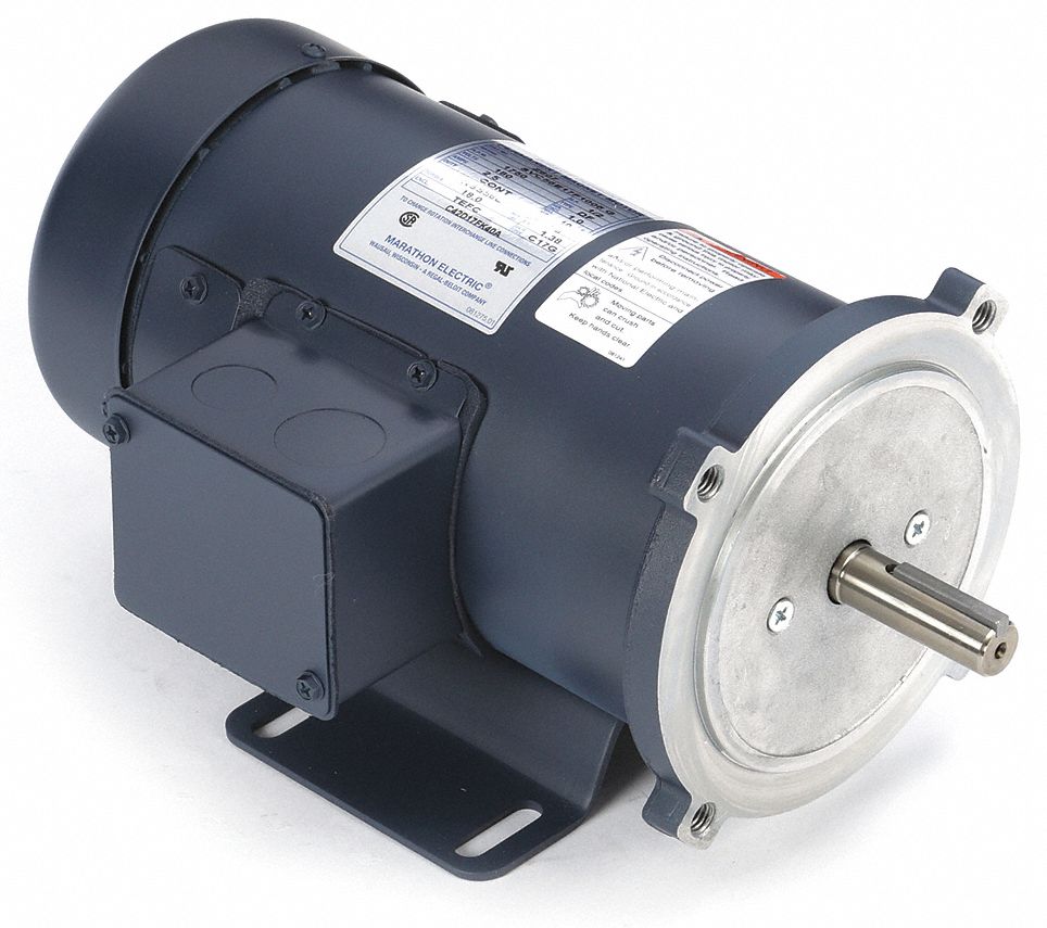 U.S. MOTORS, 1/4 HP, 2,500 Nameplate RPM, DC Permanent Magnet Motor ...