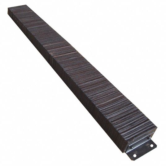 Rectangular, 10 in x 92 1/2 in x 4 1/2 in Bumper, Dock Bumper - 26W572 ...