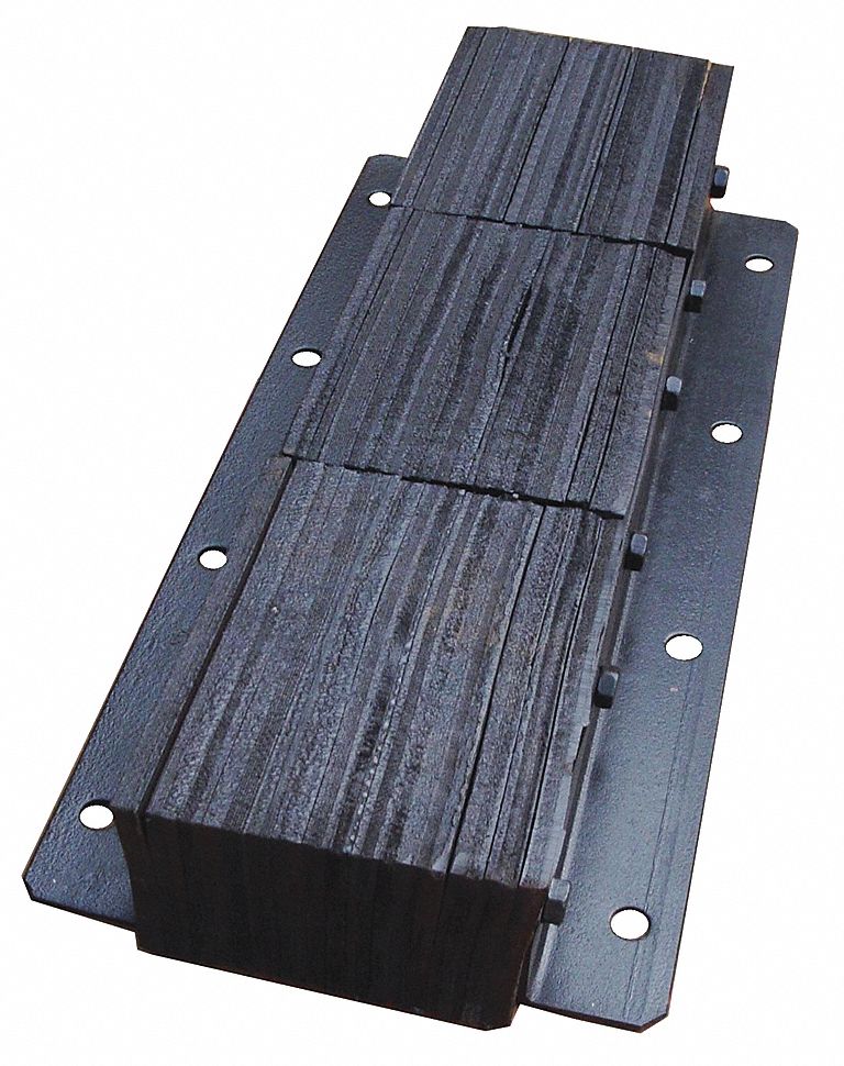 Rectangular, 30 in x 7 1/2 in x 4 1/2 in, Dock Bumper - 26W593|26W593 ...
