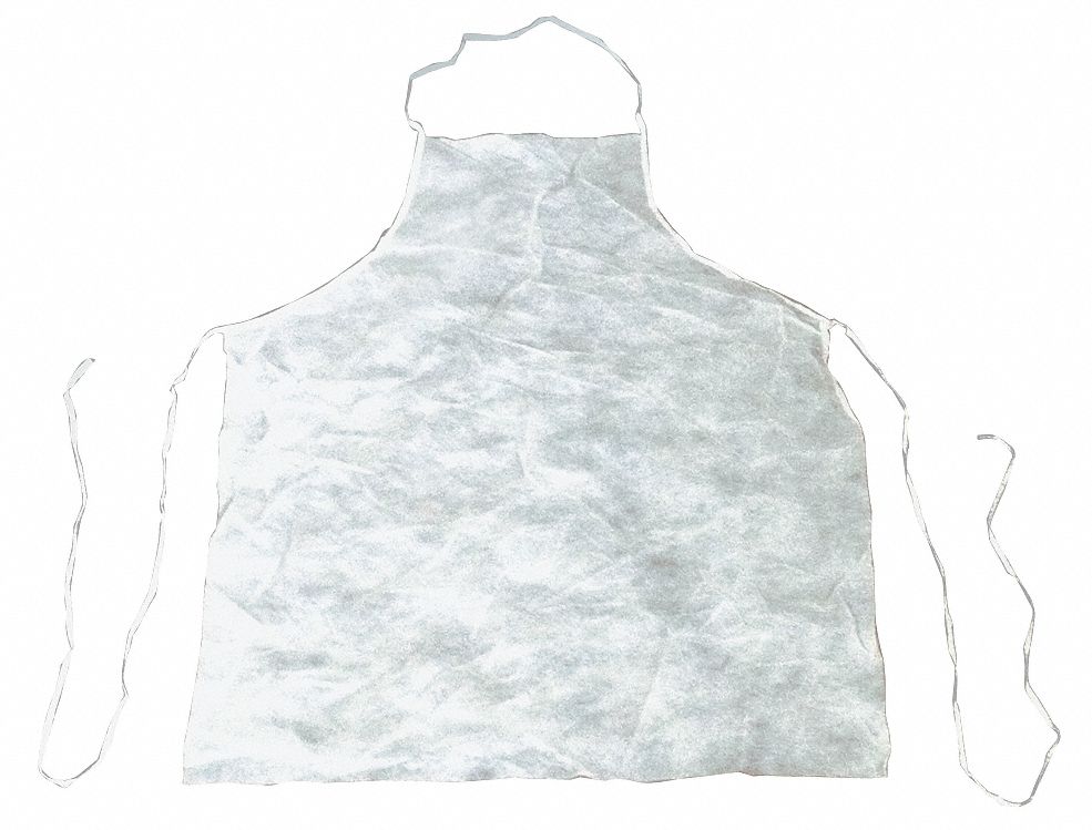 CONDOR Apron, Blanco, Longitud 35-1/2", Ancho 27-3/4", Material ...