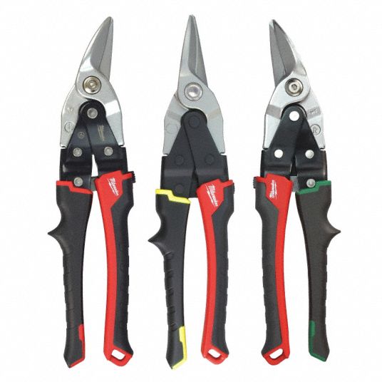 Aviation Snip Set, 10 in Overall Length - Grainger
