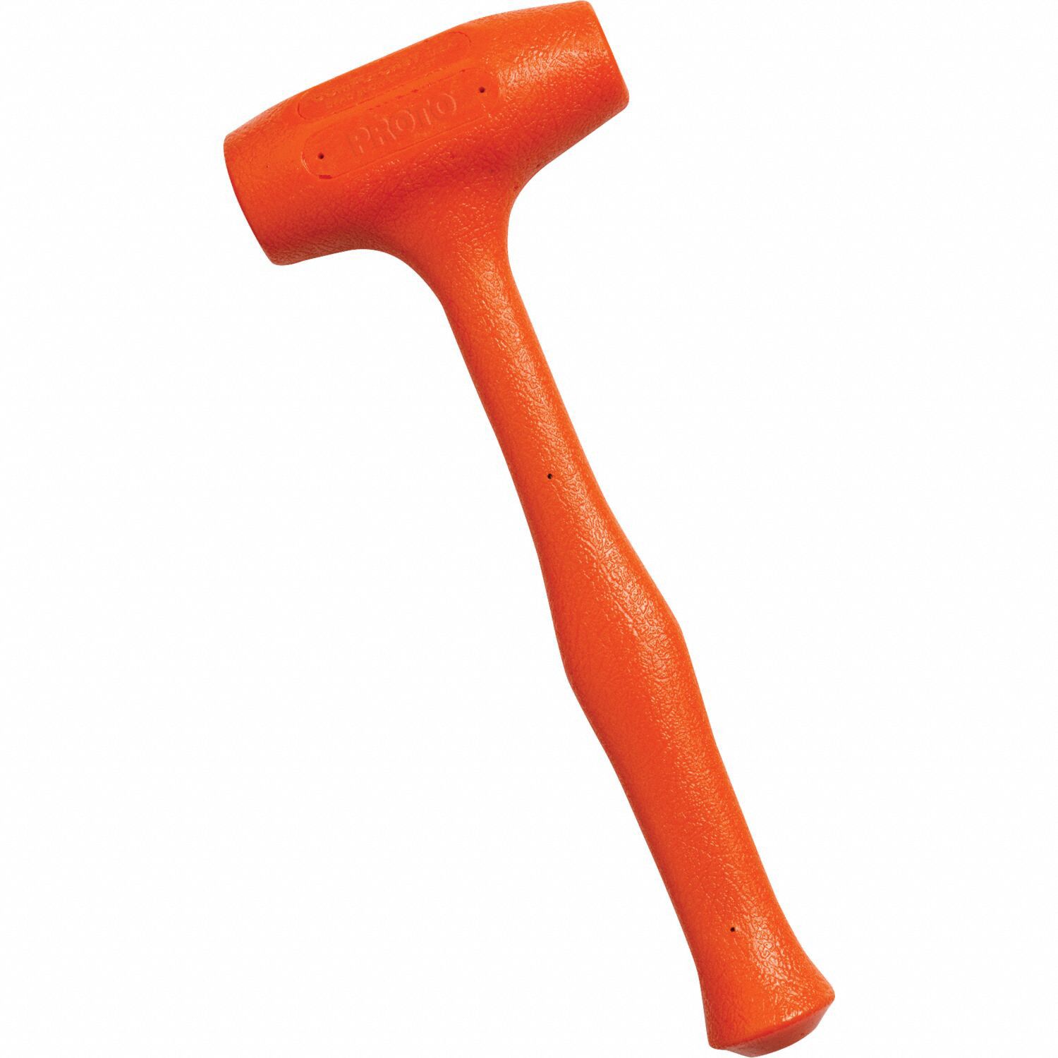 PROTO Dead Blow Hammer: Steel Handle, 28 oz Head Wt, 1 3/8 in_1 3/4 in ...