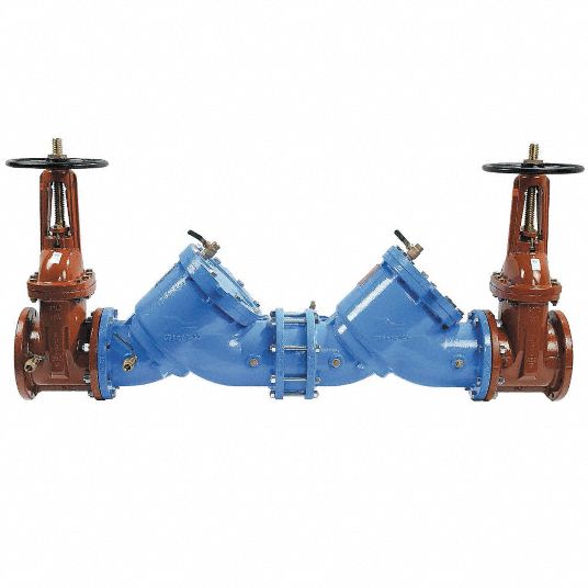 WATTS Reduced Pressure Zone Backflow Preventer, Cast Iron, Watts 909 ...