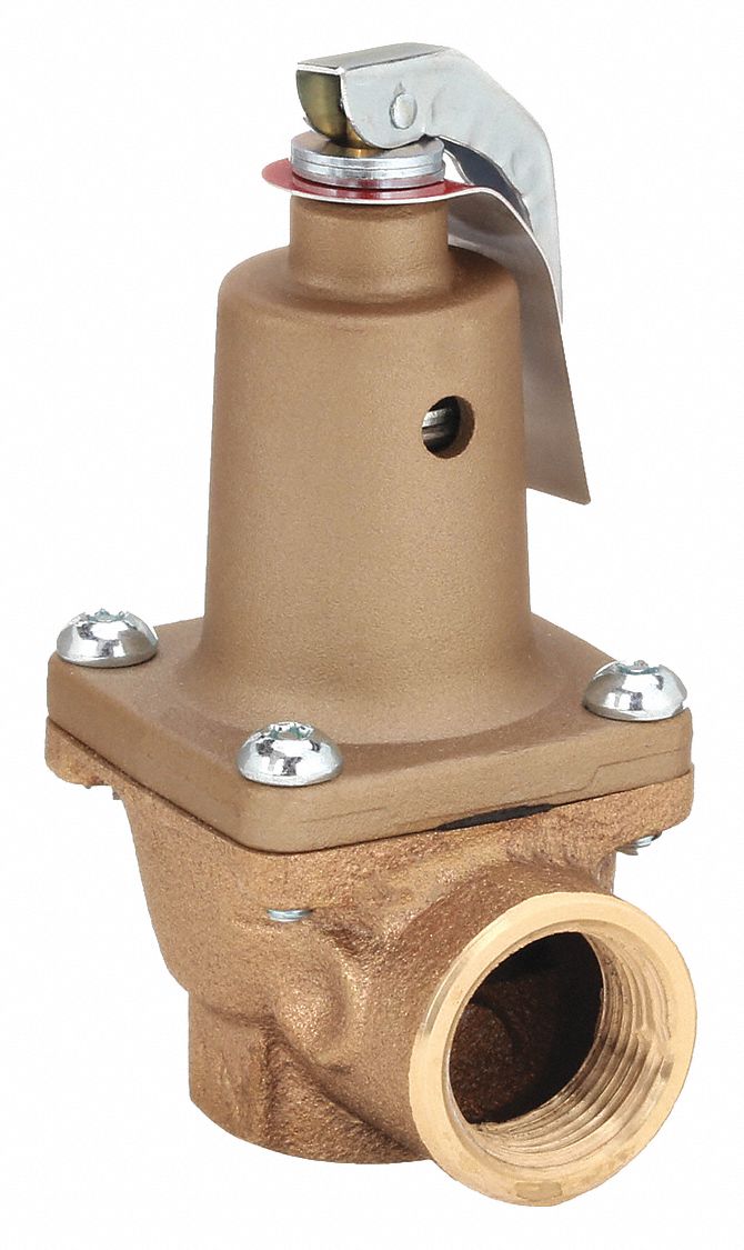 WATTS, NPT x NPT, 3/4 in x 3/4 in, Safety Relief Valve - 2P074|174 A-3/ ...