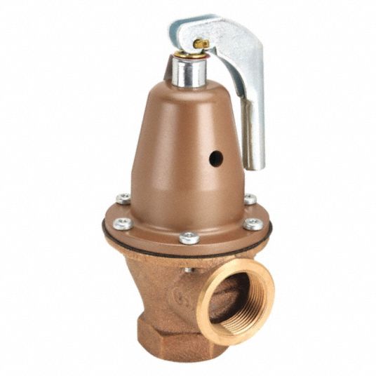 WATTS, NPT x NPT, 1 1/4 in x 1 1/4 in, Safety Relief Valve - 3AZD9|11/4 ...