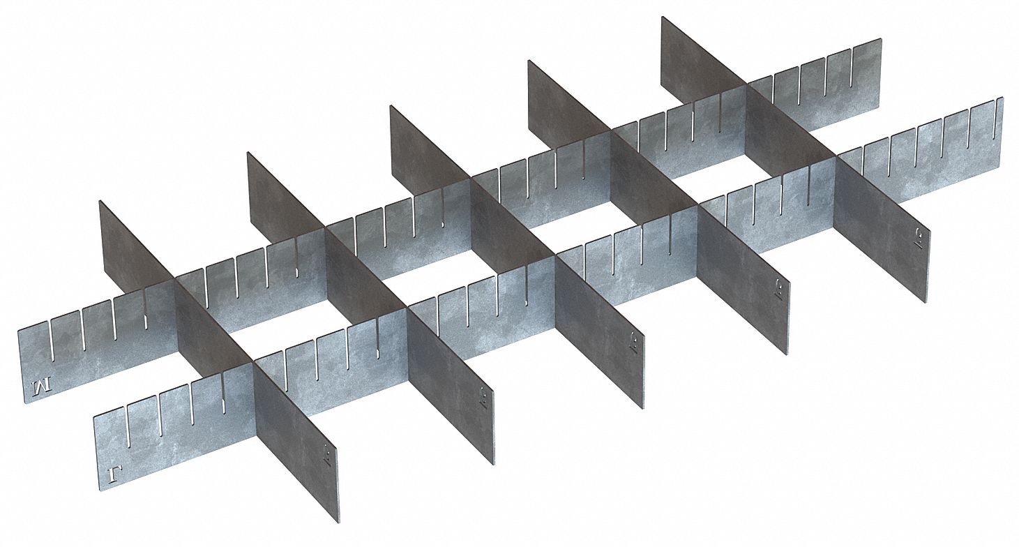 SWIVEL PRO SERIES, Drawer Divider, 1/16 in Overall Wd, Drawer Divider ...