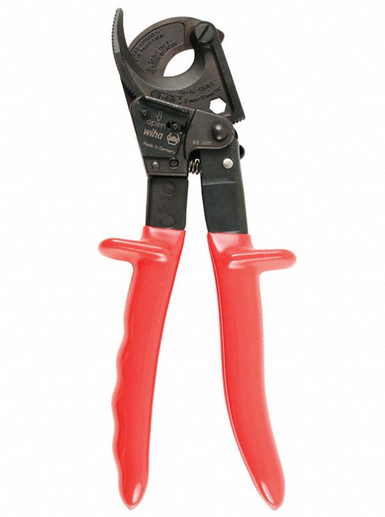 WIHA, Steel Handle, Shear, Insulated Cable Cutter - 26X243|11960 - Grainger
