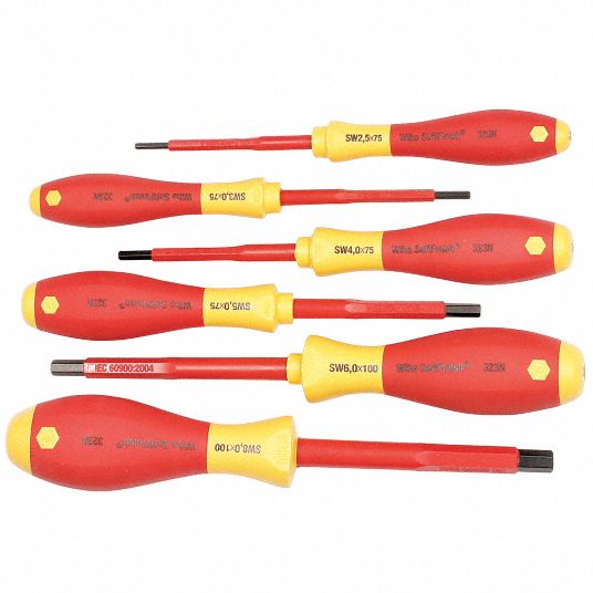 WIHA, 1-10 Pieces, 6 Pieces, Insulated Screwdriver Set - 26X278|32366 ...