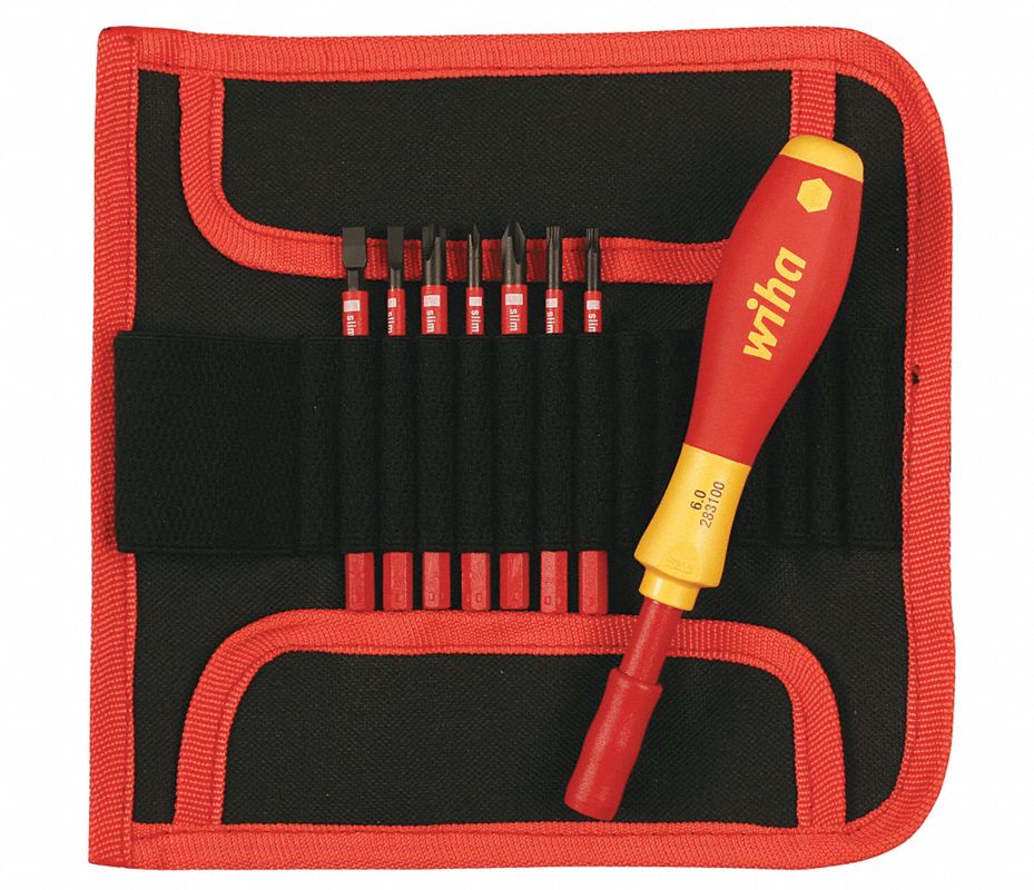WIHA Desarmador Multipuntas 1/4" Phillips, Plana, Torx 9 piezas ...