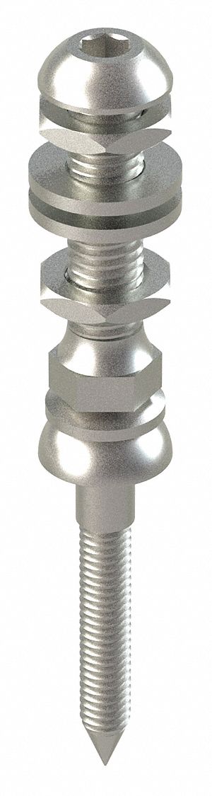 EJOT, Stainless Steel, 5.91 in Overall Ht, Solar Fastening System ...