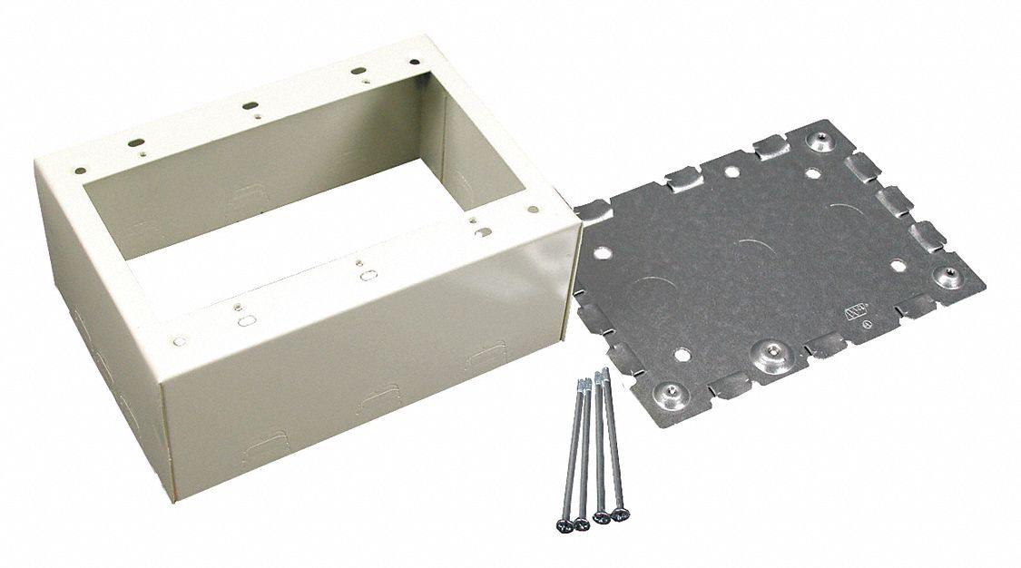 WIREMOLD, 500/700, Steel, GFCI Three Gang Box Fitting - 26X918|V5744-3 ...