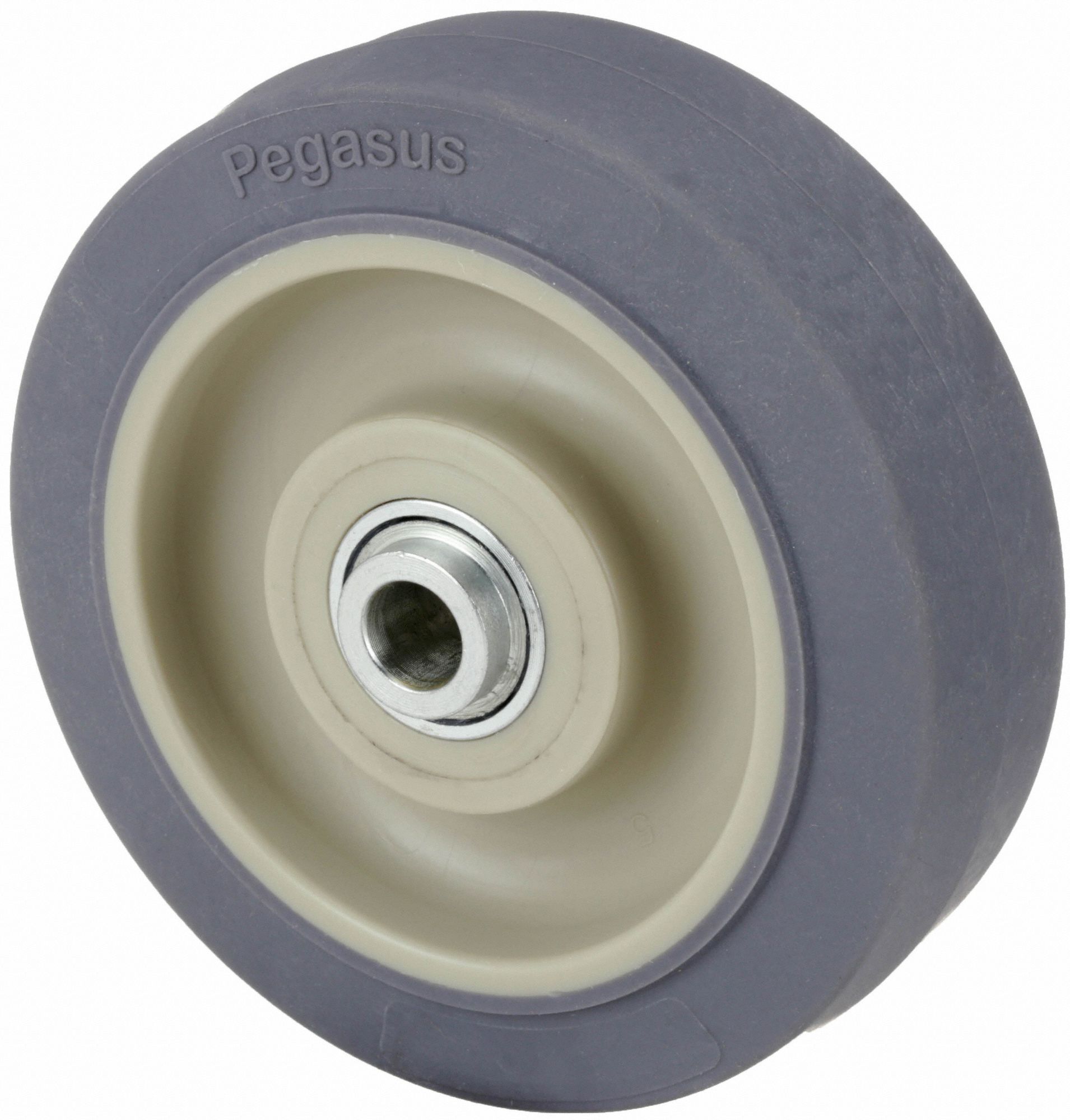 APPROVED VENDOR NONMARKING RUBBER TREAD ON PLASTIC CORE WHEEL, 3½ IN ...