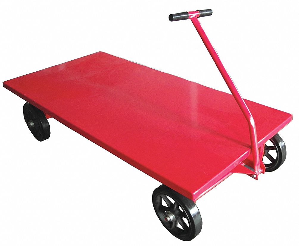 3,500 lb Load Capacity, 60 inx30 inx16-1/2 in, Wagon Truck with Flush ...