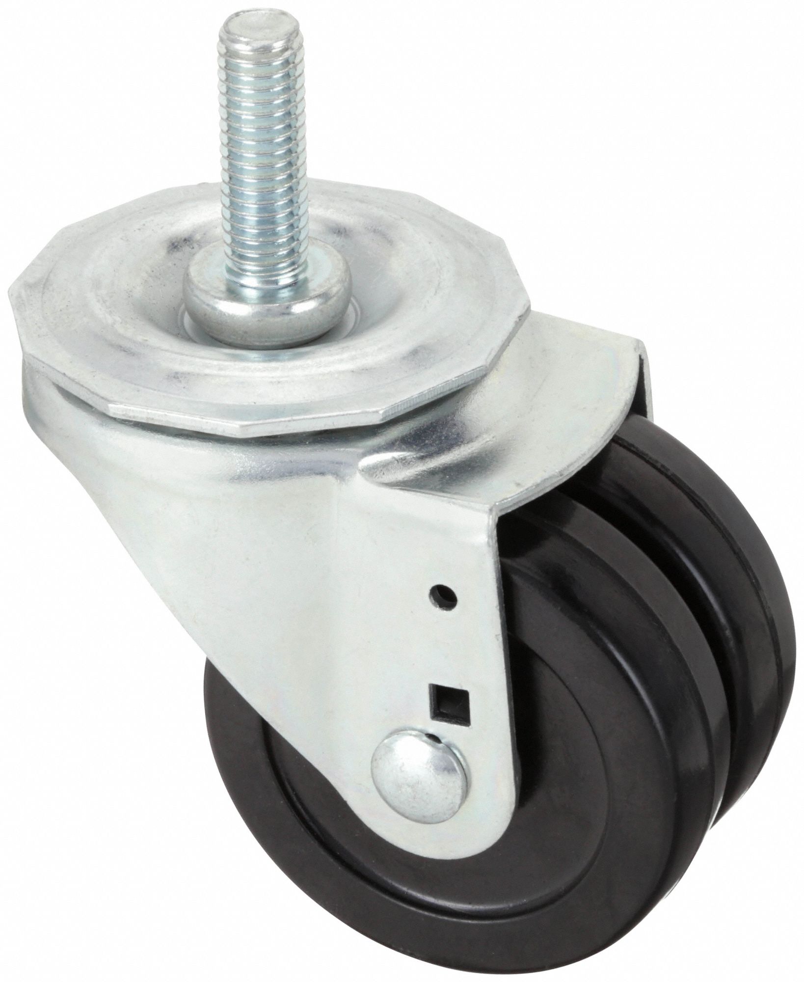 APPROVED VENDOR Low-Profile Easy-Turn Thread Stem Caster - Stem Casters ...