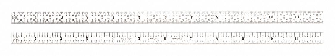 STARRETT, C305R-12 W/SLC, 12 in, Ruler - 26Y544|C305R-12 W/SLC - Grainger