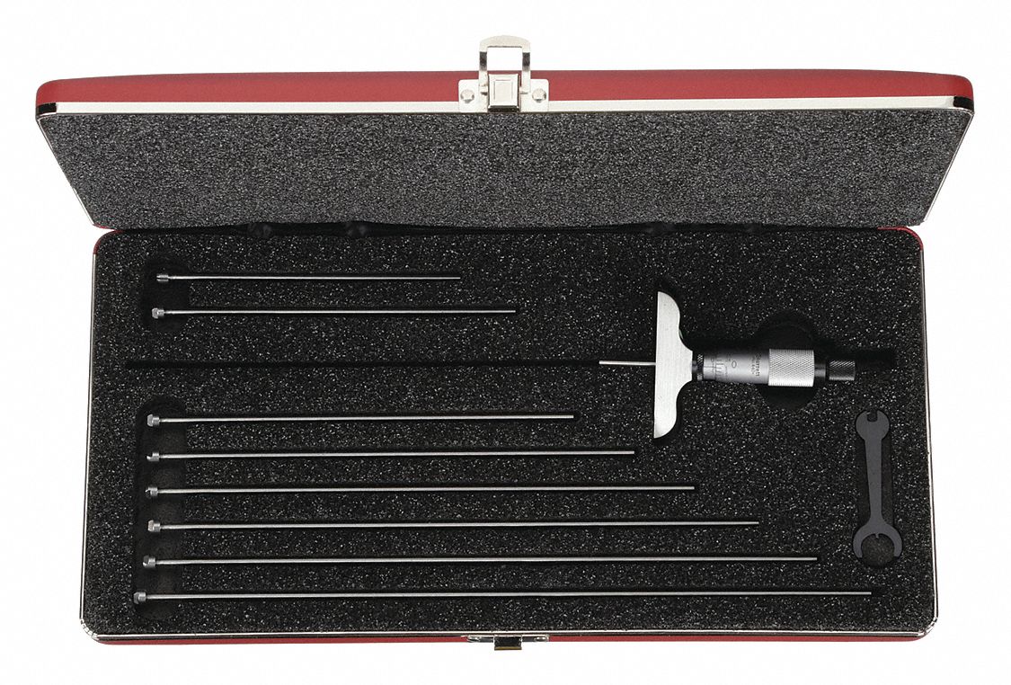 STARRETT, 0 in to 9 in, Inch, Mechanical Depth Micrometer - 26Z106|440Z ...