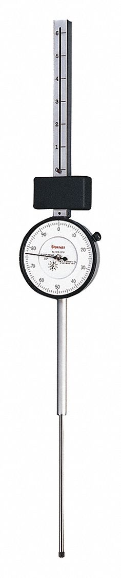 STARRETT, 0 in to 6 in, Inch, Dial Indicator - Lug Back - 26Z683|656 ...