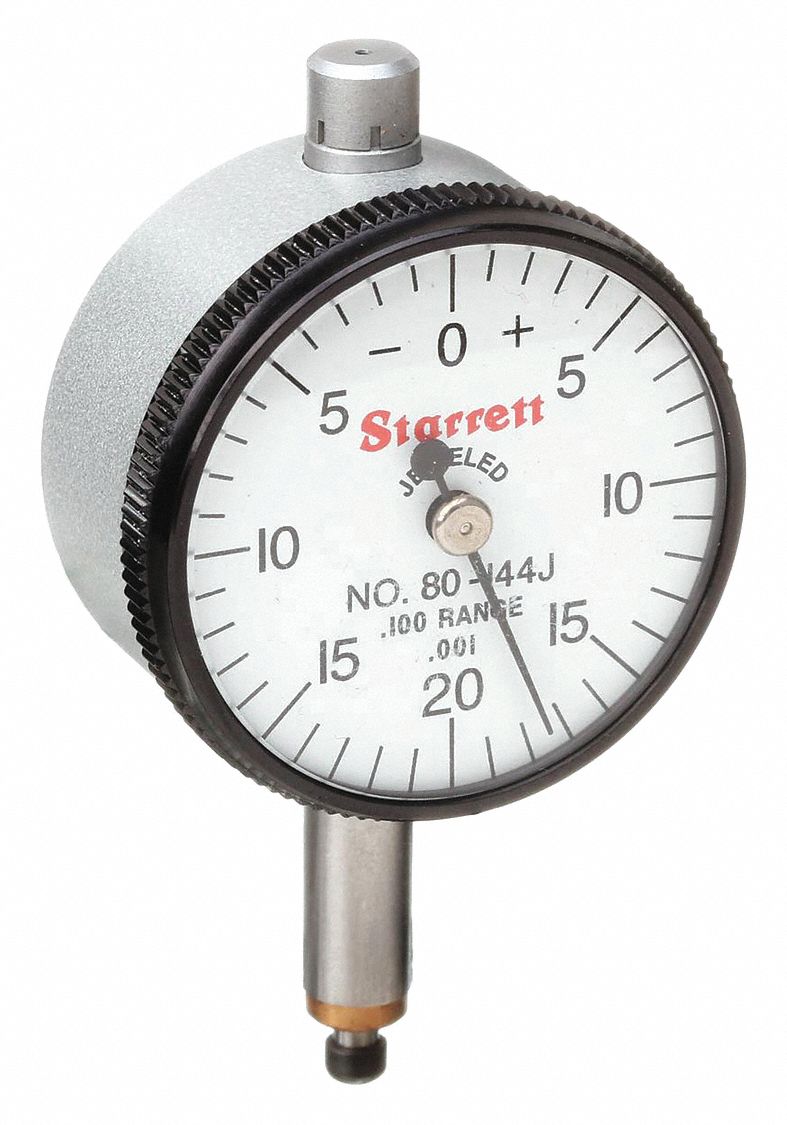 STARRETT, 0 in to 0.1 in, Inch, Dial Indicator - Lug Back - 26Z693|80-144J - Grainger