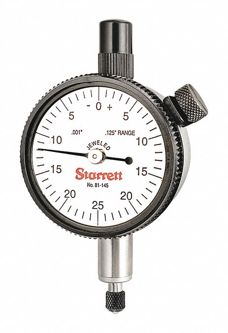 STARRETT, 0 in to 0.125 in, Inch, Indicator Dial - 26Z725|81-145J - Grainger
