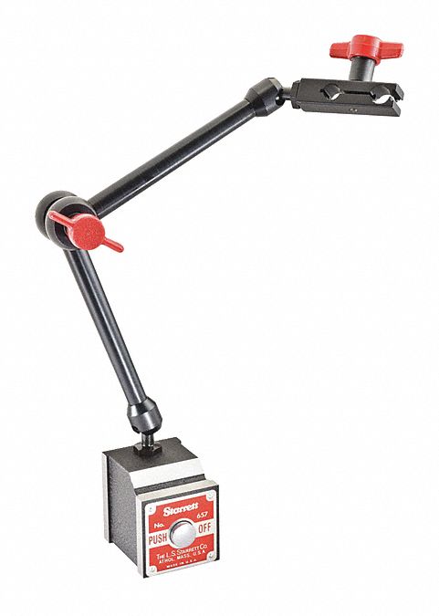 STARRETT, Magnetic-Base Indicator Holder, Articulating Arm, Magnetic ...