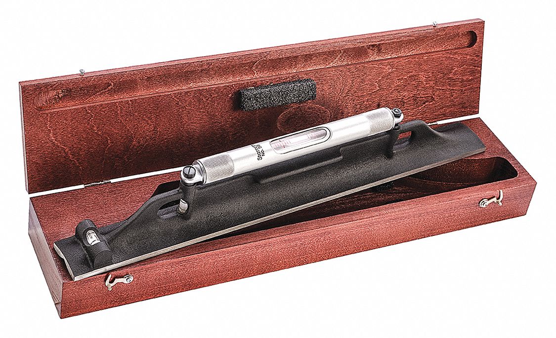 STARRETT, Cast Iron, 18 in Lg, Machinists Level - 26Z904|98Z-18 - Grainger