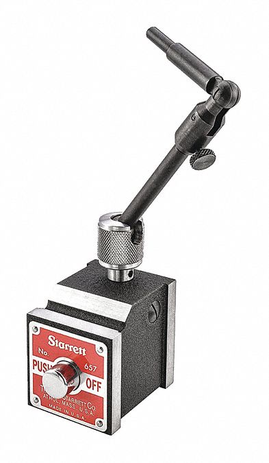 STARRETT MAGNETIC-BASE INDICATOR HOLDER, MAGNETIC BASE, SWIVEL ...
