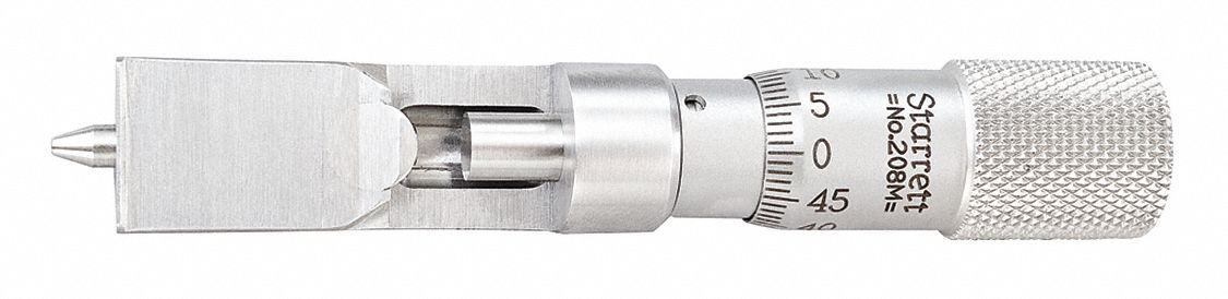 STARRETT, 0 mm to 9.5 mm, Mechanical, Mechanical Can Seam Micrometer ...