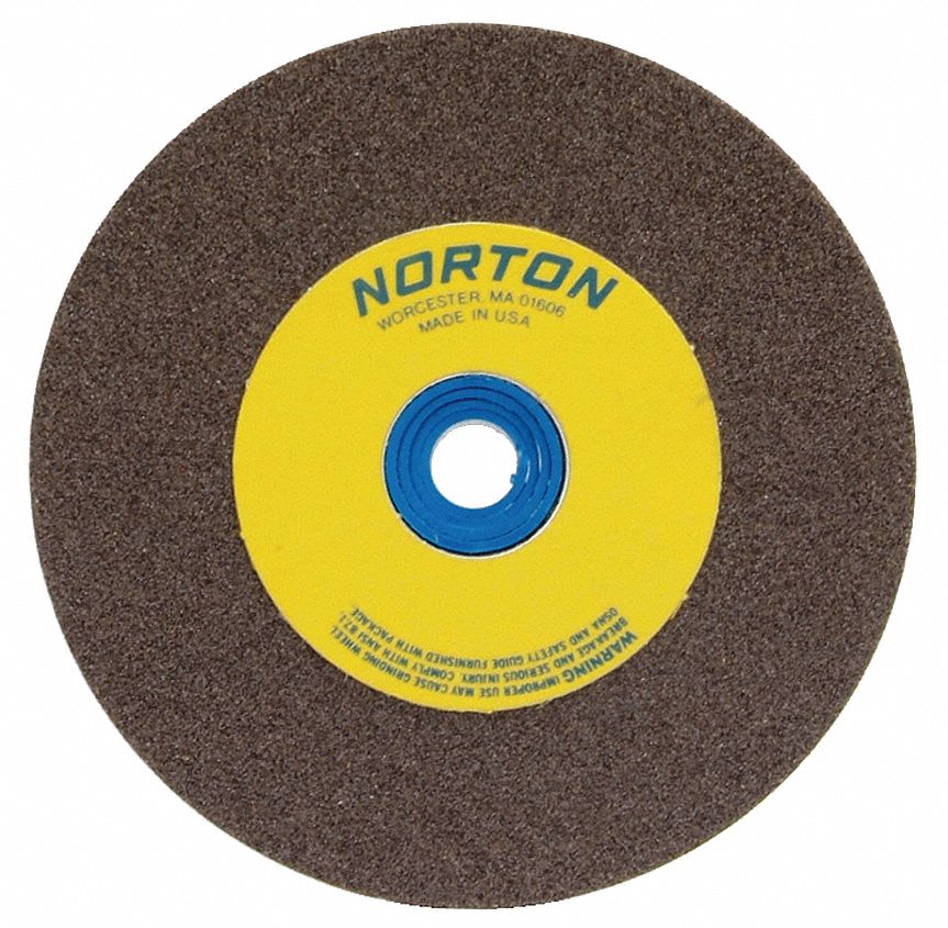 NORTON, Type 1, 8" x 3/4" x 1", Straight Grinding Wheel - 26ZV82 ...