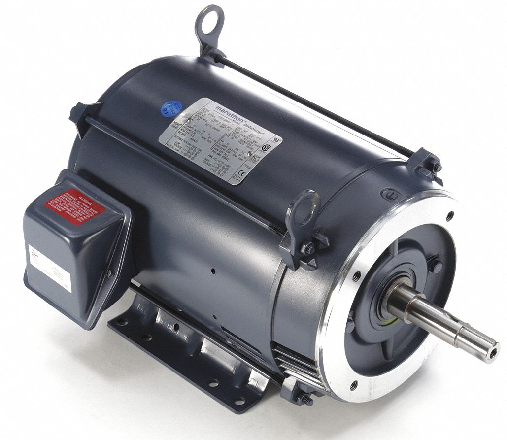 Close-Coupled Pump Motor, 15, Nameplate RPM 3515, 230/460, 213TV - Grainger