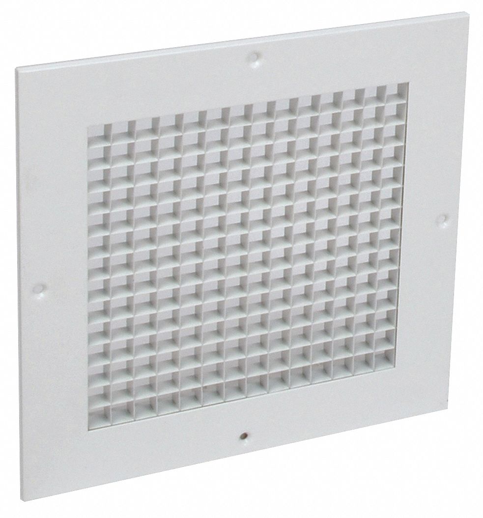 AMERICAN LOUVER, Mfr Part # AG-12X12-RSW-2PK, Eggcrate Grille,Surface ...