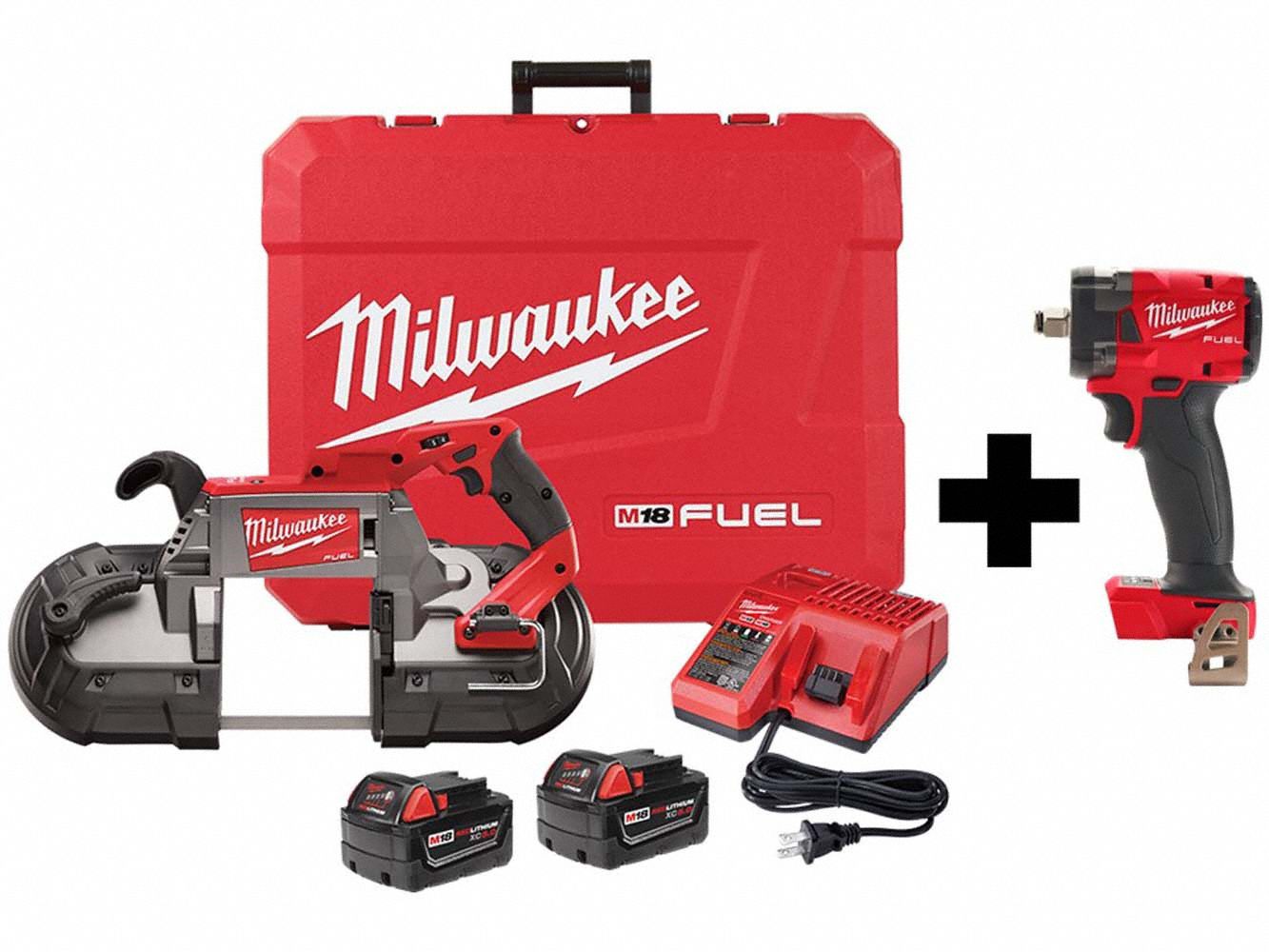 MILWAUKEE, Cordless Combination Kit - 388RY2|2729-22, 2855-20 - Grainger