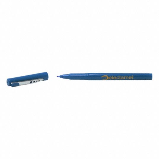 DETECTAMET, INC., Blue, Capped, Metal Detectable Permanent Marker ...