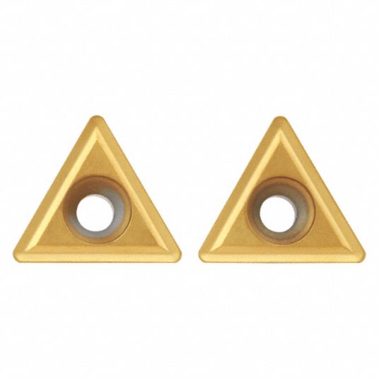 WIDIA Triangle Turning Insert: 3/8 in Inscribed Circle, Neutral, 0.125 ...