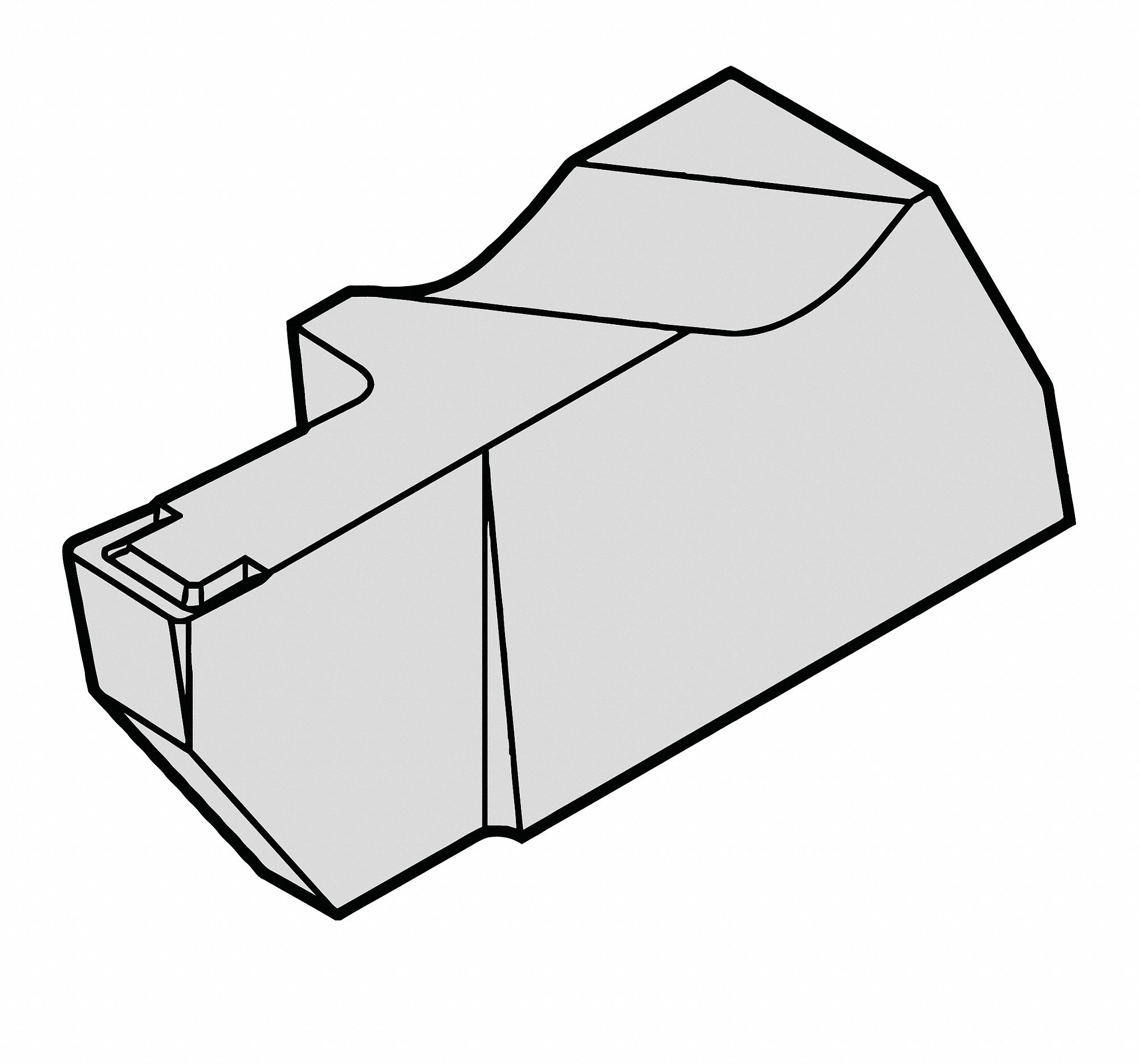 WIDIA, 3 Insert Size, Nickel/Stainless Steel/Steel/Titanium, Parting ...