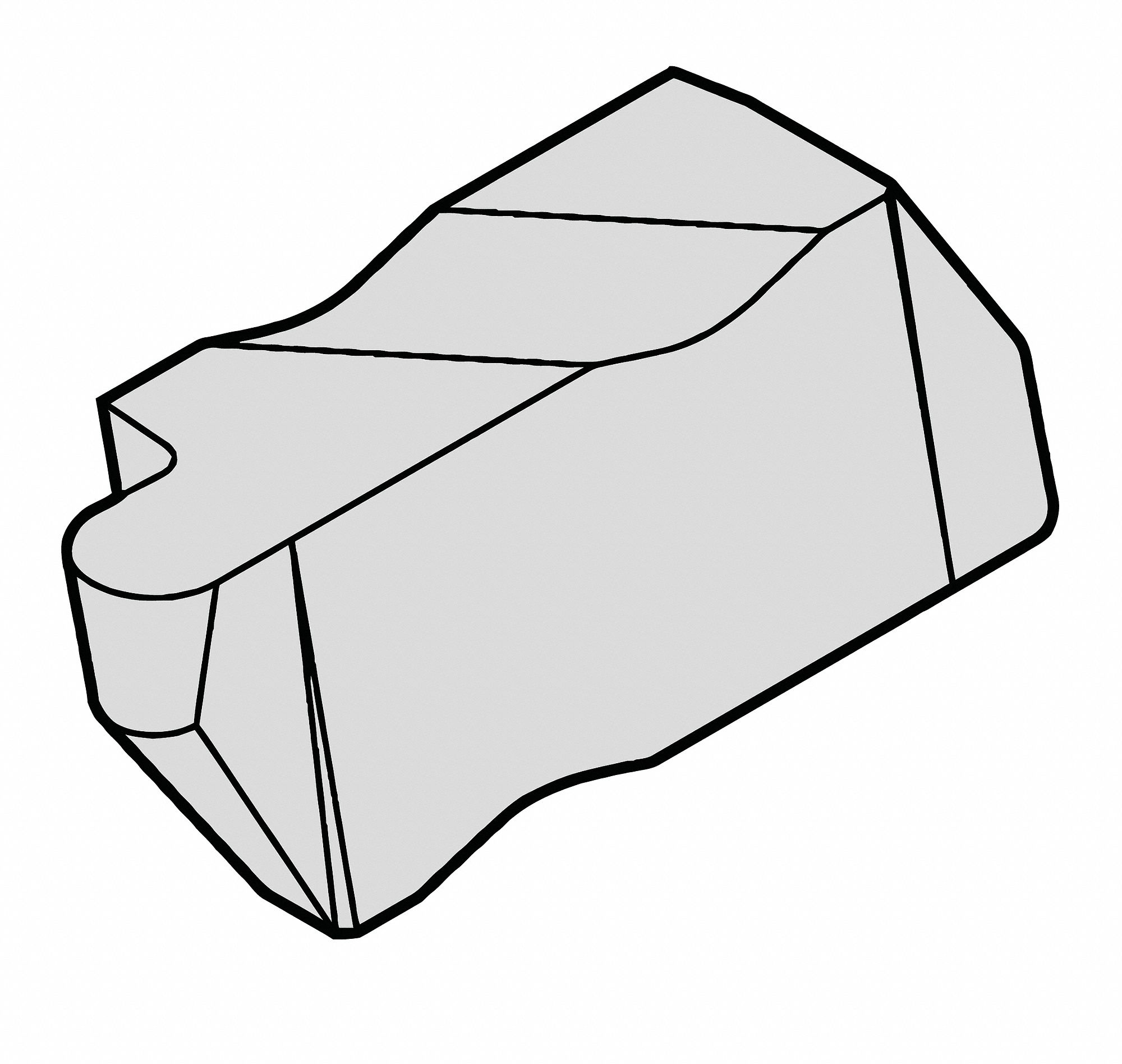 WIDIA, 3 Insert Size, Nickel/Stainless Steel/Steel/Titanium, Parting ...