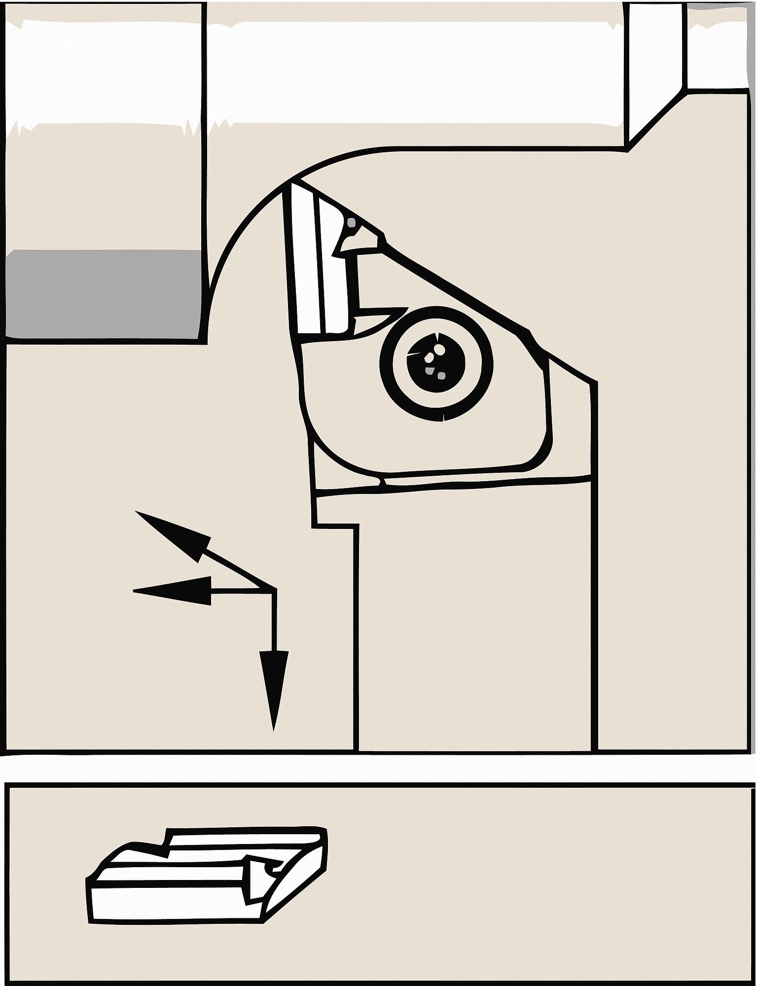 WIDIA, 3 Insert Size, Nickel/Stainless Steel/Steel/Titanium, Parting ...