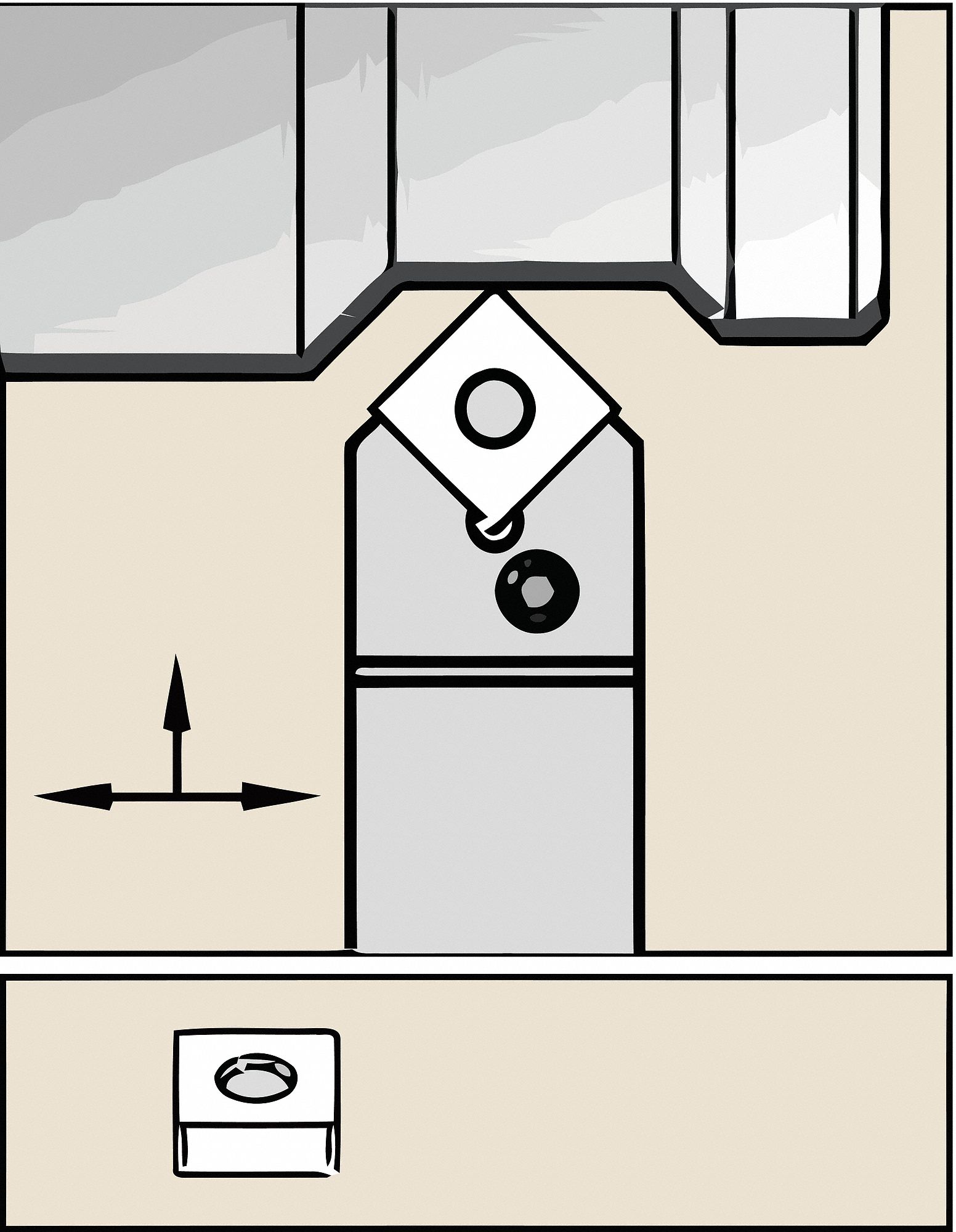 WIDIA, 3 Insert Size, Nickel/Stainless Steel/Steel/Titanium, Parting ...