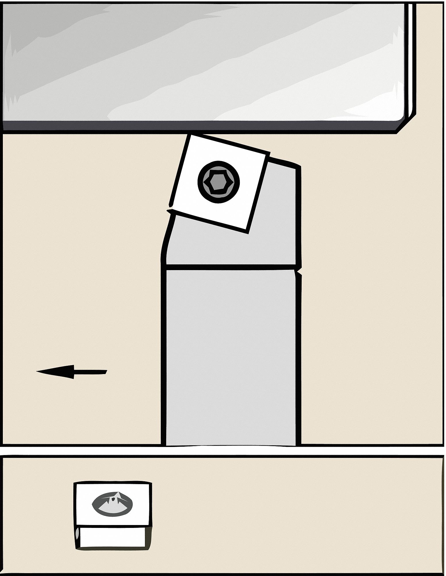 WIDIA, 2 Insert Size, Left Hand, Parting and Grooving Insert - 273WN0 ...