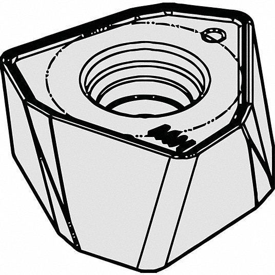 WIDIA, 0.4720 in Inscribed Circle, 1.27mm Corner Radius, Trigon Milling ... WIDIA, 0.4720 in Inscribed Circle, 1.27mm Corner Radius, Trigon Milling ...